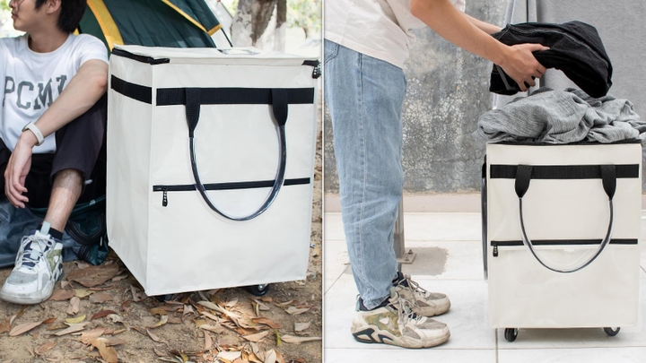 This Foldable Rolling Tote Bag Is On Sale At Amazon | HuffPost Life