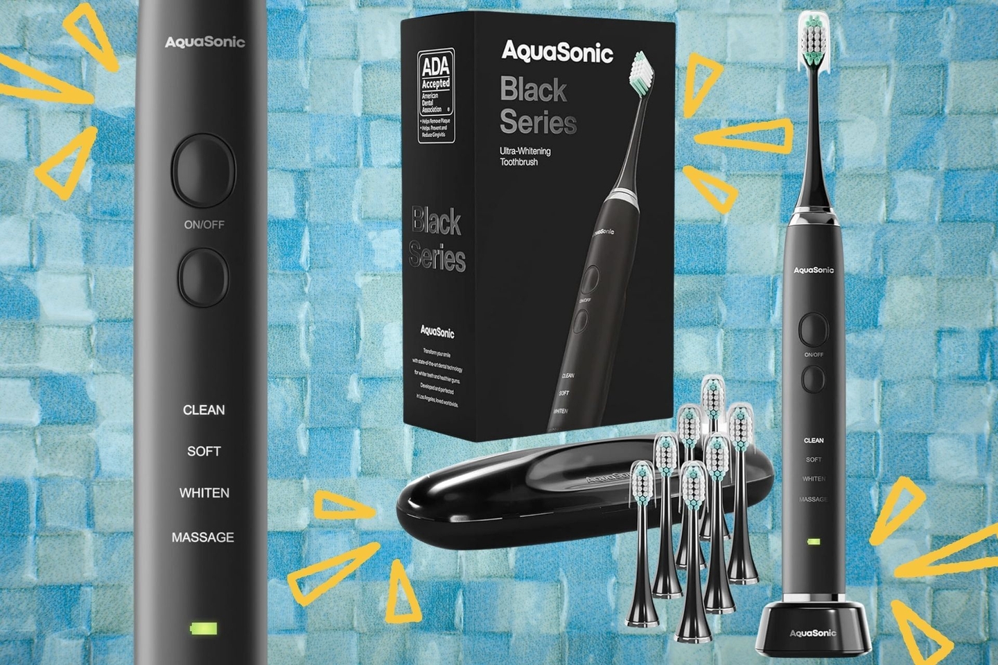 The AquaSonic Black Series Electric Toothbrush Is On Sale At Amazon ...
