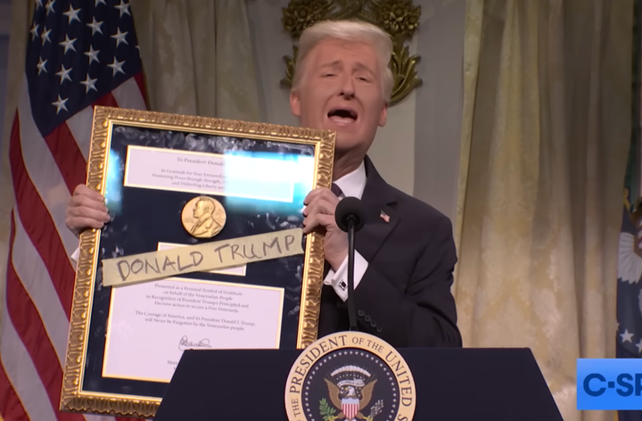 'SNL' Roasts Trump's Secondhand Nobel Peace Prize | HuffPost Entertainment