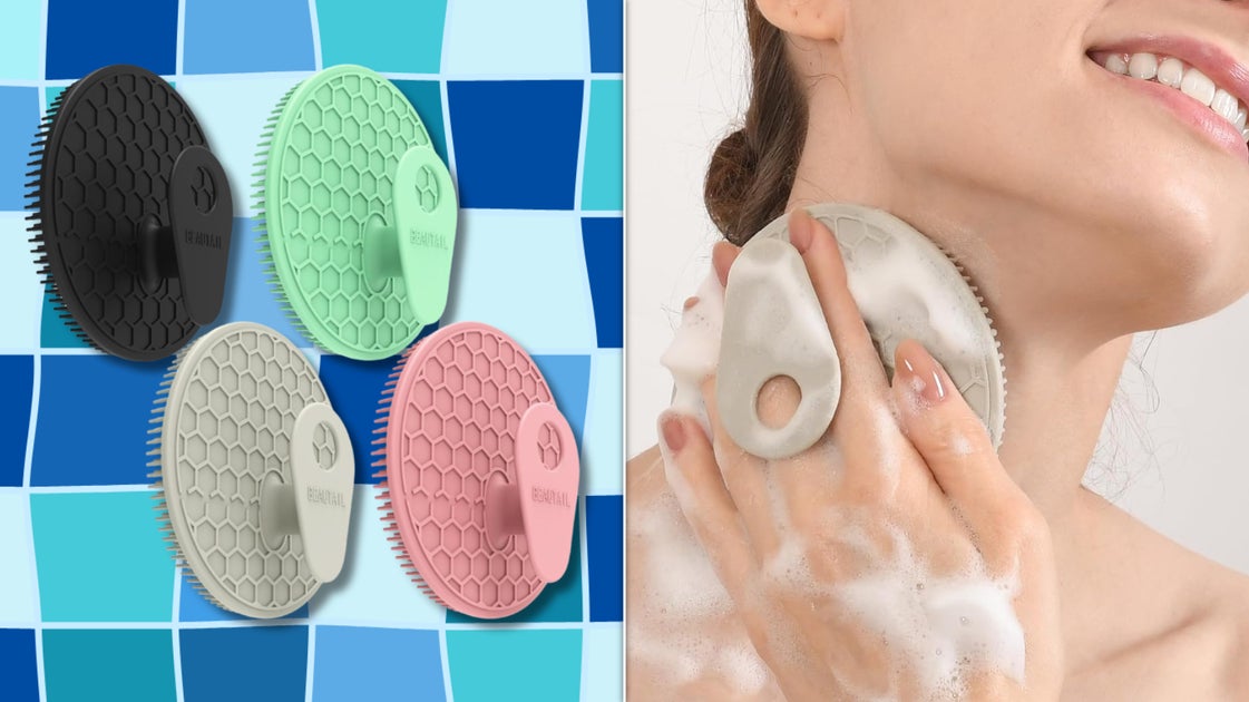 This 4-Pack Of Gentle Silicone Body Scrubbers Is $10 On Amazon ...