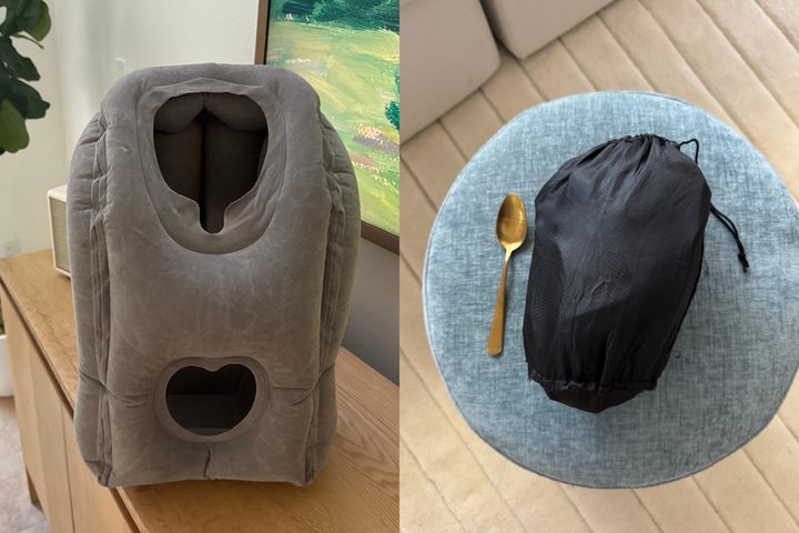My Inflatable Pillow Helped Me Sleep On A Long-Haul Flight | HuffPost Life