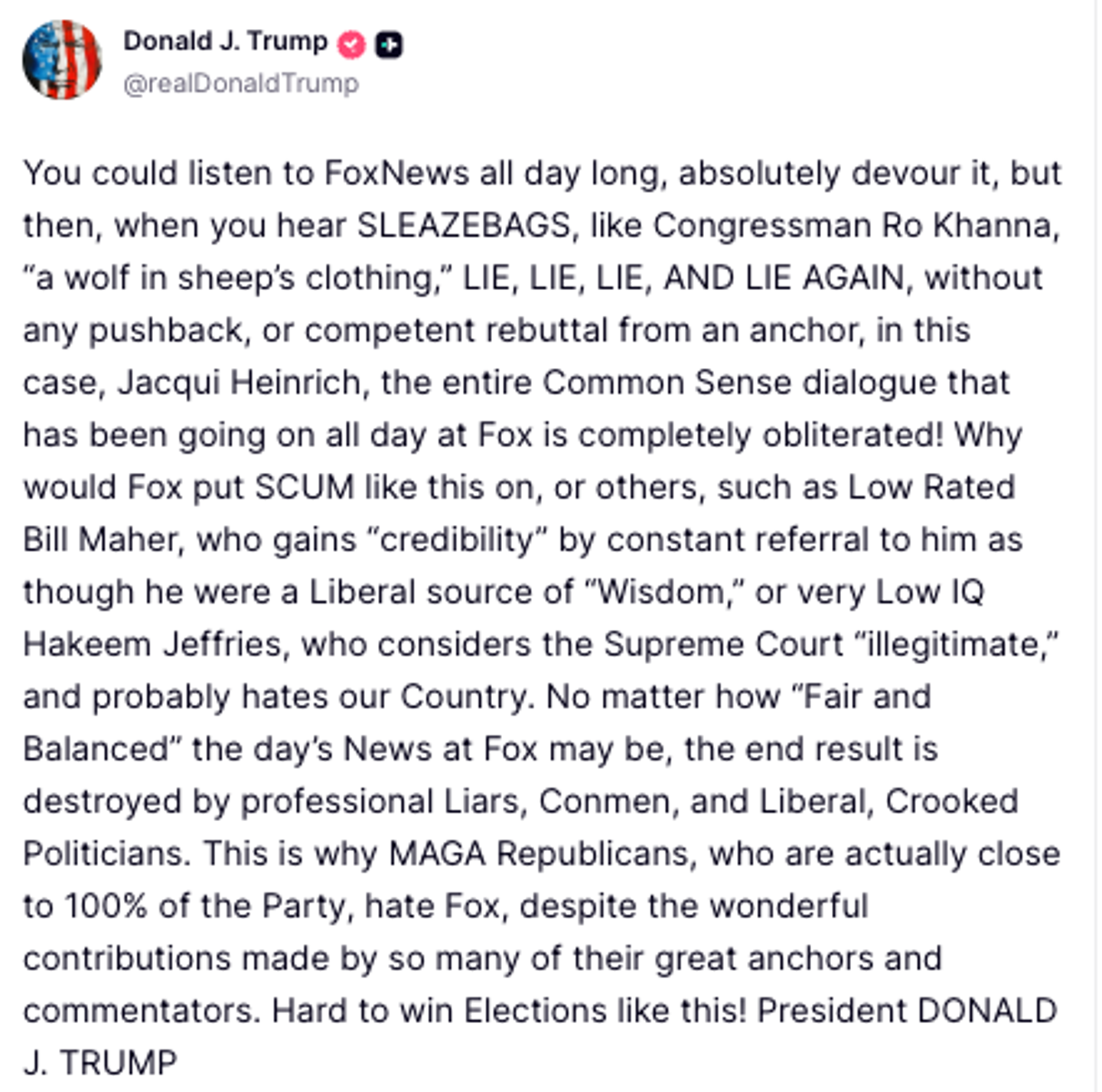 Trump Has ‘FAKE (Bulls**t!)’ Freakout Over Female Fox News Host, Dem ...