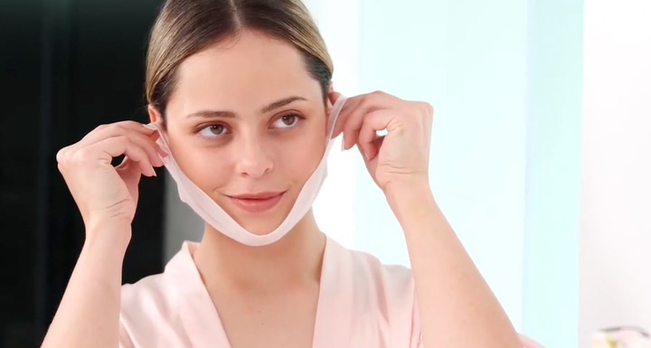 These $20 Jaw And Chin Tightening Masks Beat Botox | HuffPost Life