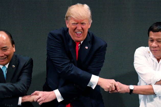 Donald Trump’s Handshake In Manila Tops His List Of Most Bizarre Greetings