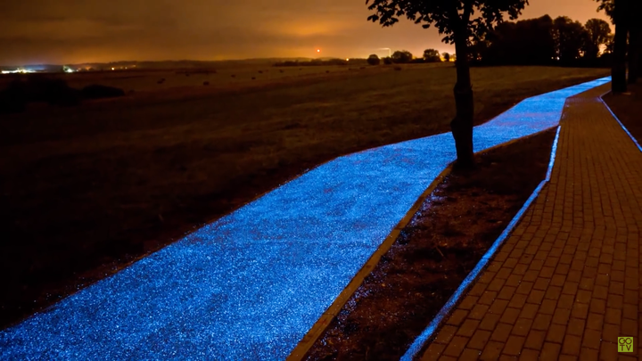 This Glow-In-The-Dark Bike Path Is Powered By The Sun | HuffPost